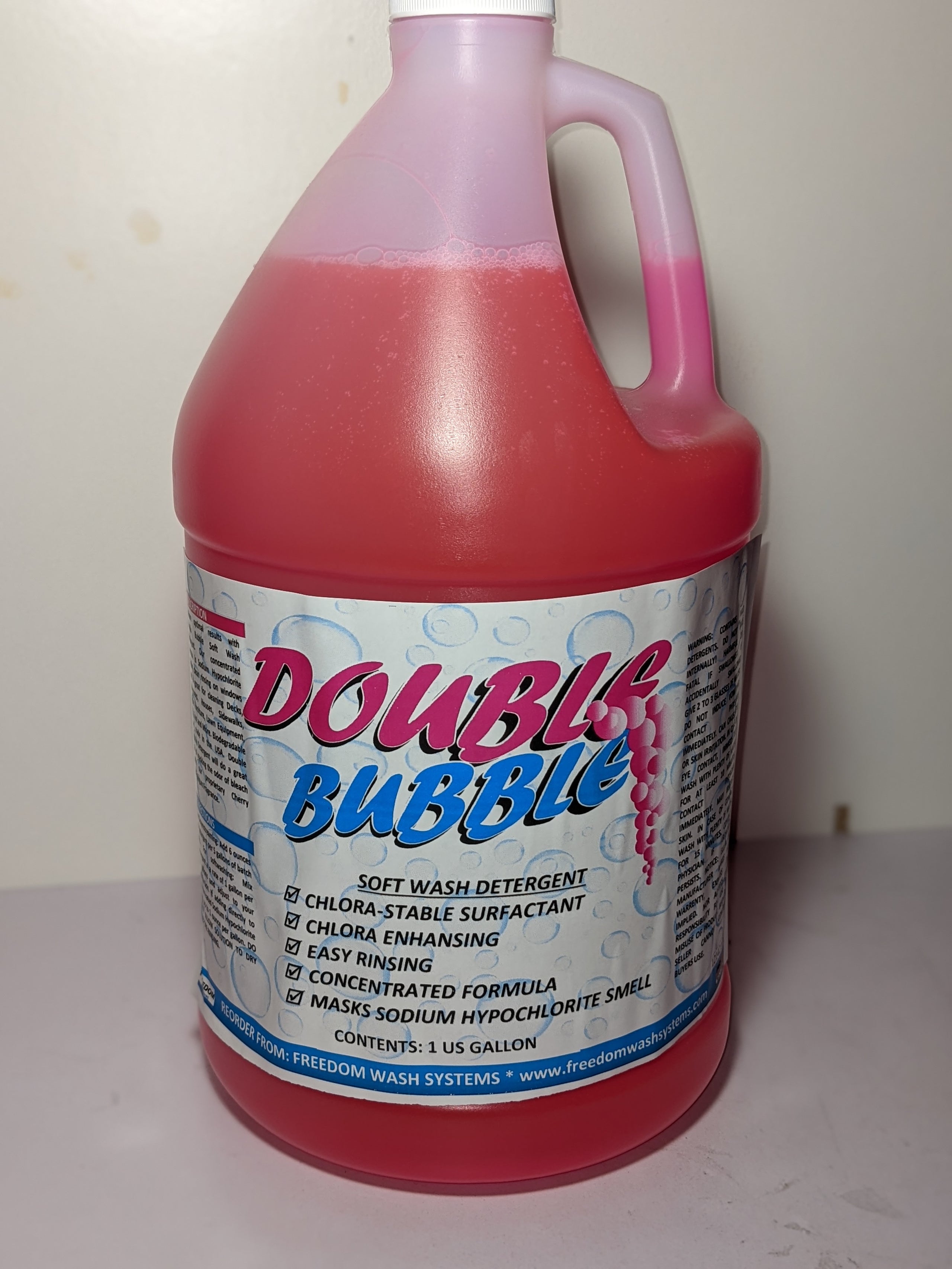 Double Bubble Softwash Detergent (Case of 4 Gallons) | Freedom Wash Systems LLC